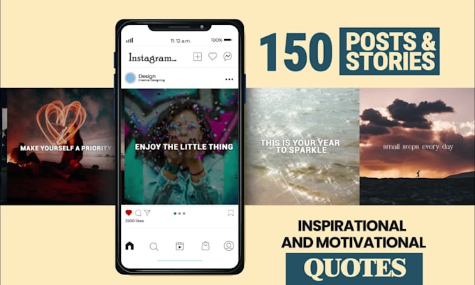 Design 150 inspirational motivational quotes within 24 hours by Ishra ...