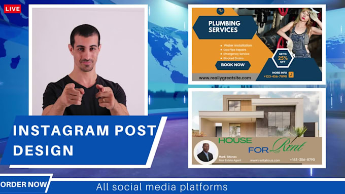 Creat instagram posts design and facbook post design by Saeedfreebies ...