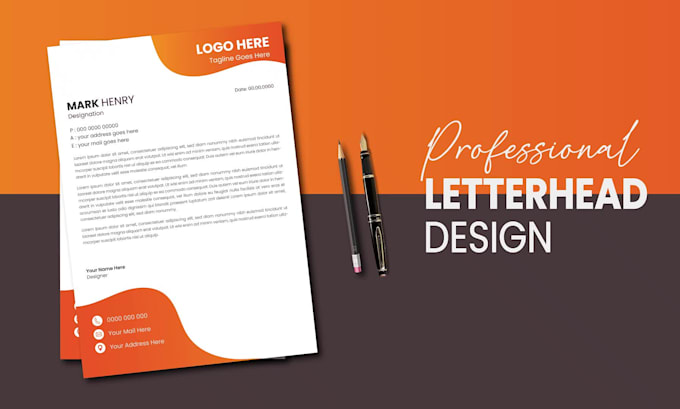 Favoured glorious letter head design by Butterflysign | Fiverr