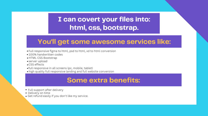 Convert figma to html css by Web_galibislam | Fiverr
