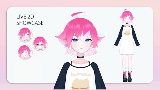 Draw and rig 2d vtuber model, live2d rigging, live2d model by Bhruno ...