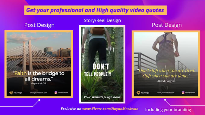 Make motivational short video quotes by Nayanmeckwan | Fiverr