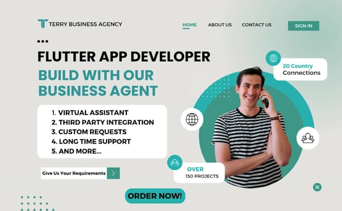 Do Custom Android And Ios Mobile App Development Using Flutter Flutter