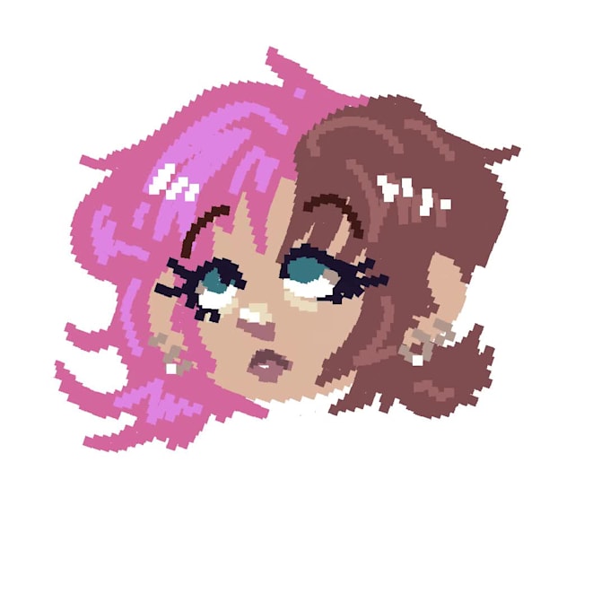 Draw a pixel style pfp kawaii profile pic by Spoon_raider | Fiverr