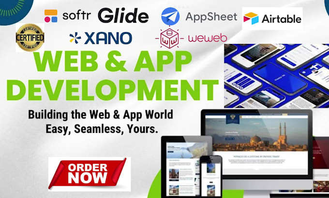 Build build glide appsheet softr airtable flutter flow app weweb xano supabase by Boluwa22 | Fiverr