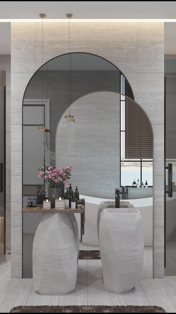 Interior design your bathroom by Saudyunus1991 | Fiverr
