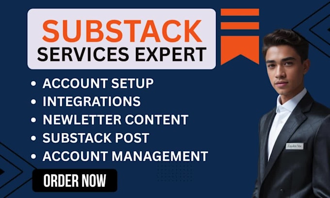 Setup substack account, substack newsletter,email template, substack integration by Nath_hayes ...