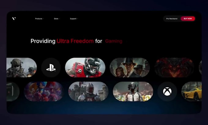 Build 3d animated interactive parallax website webflow, wix, figma ...