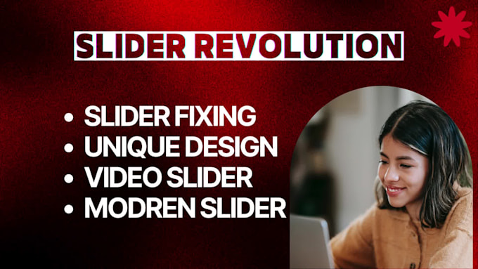 Design or fix responsive slider revolution, smart, layer, website ...