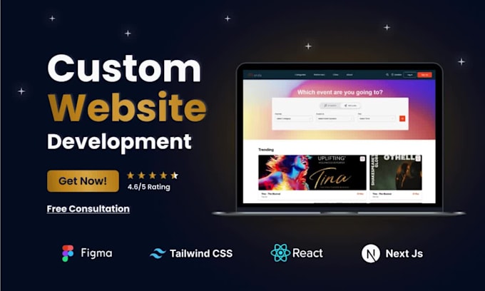 Create modern, creative ui design trends as a react front end developer ...
