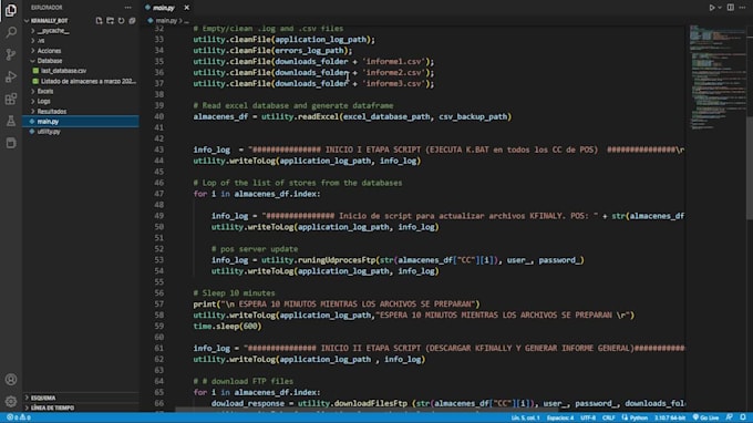 Develop the solution to your need in python by Migoro67 | Fiverr