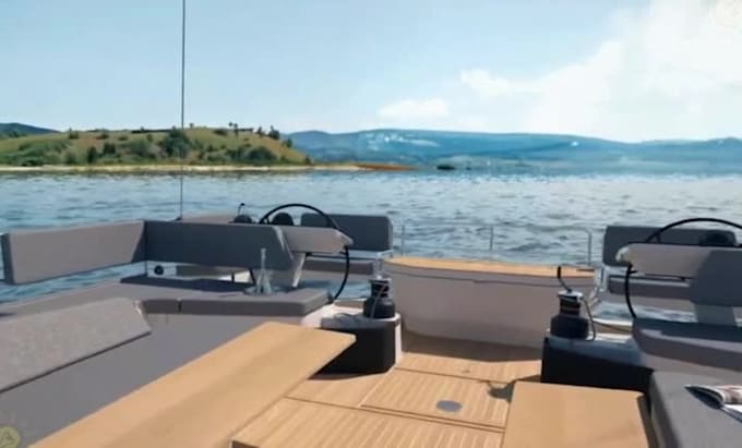 Design realistic 3d yachts, vessels, boats rendering and ship animation ...