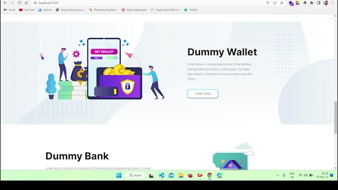Design your landing page with react js by Mohdaamir7 | Fiverr