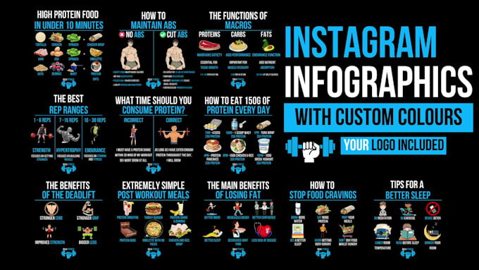 Design custom made instagram infographics by Bulkdesigns | Fiverr