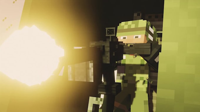 Created minecraft 3d animation by Skyfall_10m | Fiverr
