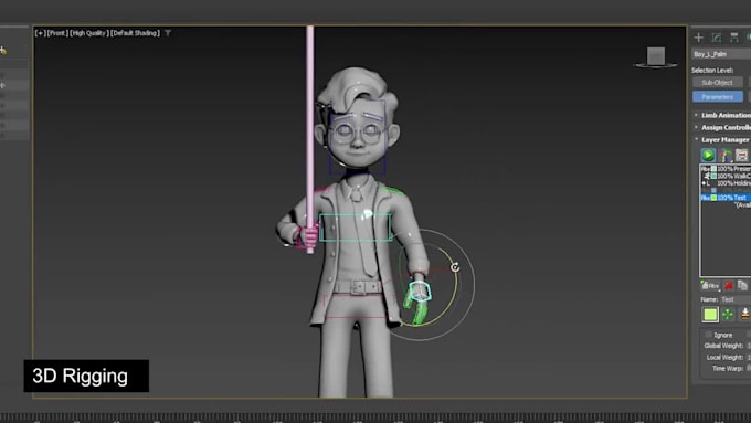Do 3d character modeling and rigging for unity unreal games animation in blender by Darmilorlah ...