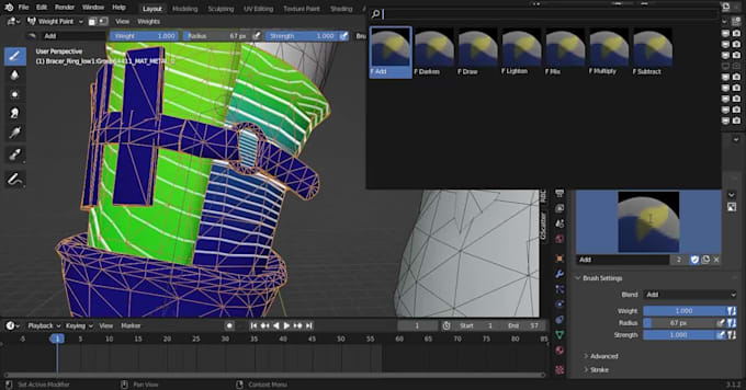 Rig and weightpaint your character in blender by Cliffogega | Fiverr