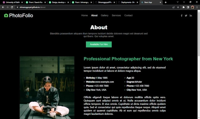 Design And Develop A Modern Website With Html Css Js Bootstrap Or Tailwind By Shivamgoyal935