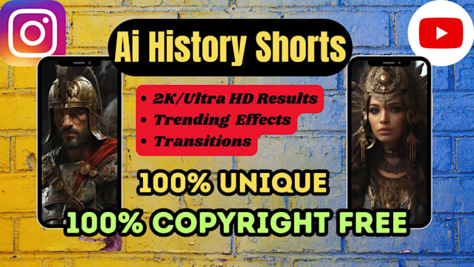 Create unique copyright free ai history shorts and reels by ...