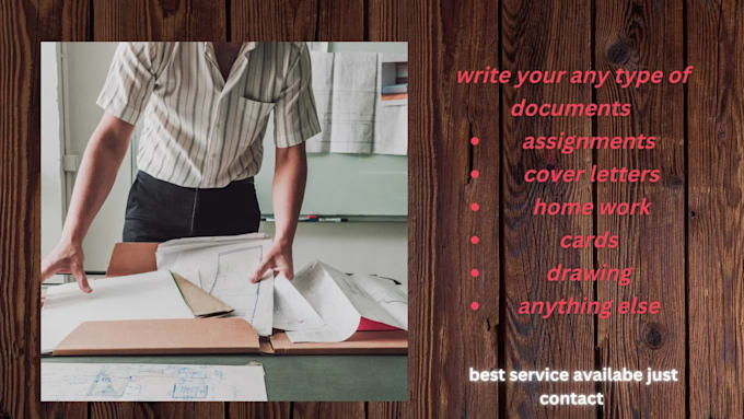 Write your text, any documents in very beautiful handwriting by ...
