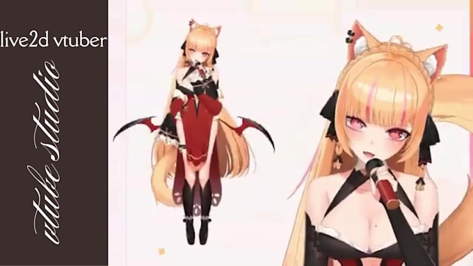 Illustrate and rig 2d vtuber live2d rigging vtuber animated vtube studio