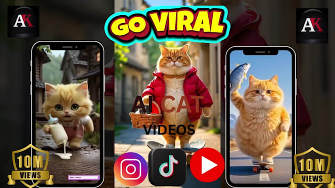 Create stunning, viral ai cat videos purr fect for ai cat stories by ...