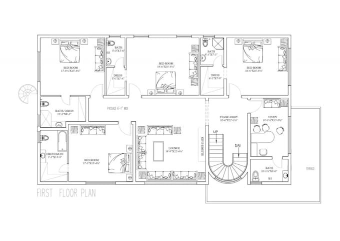 House 2d plane and elevation professional drawings by Katlang123 | Fiverr