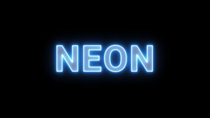 Create neon text animation, icons, and light strokes for ads and titles ...