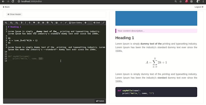 Make your content editor with markdown and latex by Josealfredosita ...