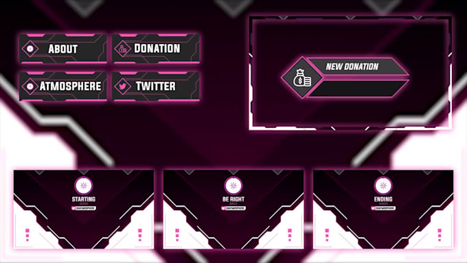 Create custom obs overlays and twitch graphics by Hasan0001 | Fiverr