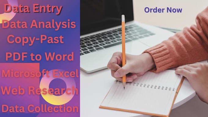 Do any types data entry and data collection, web research copy past in ...