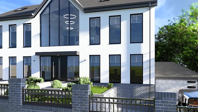 Create realistic architectural renders by Jwconcept | Fiverr