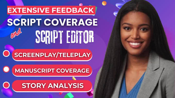 Provide professional manuscript coverage with detailed story analysis ...