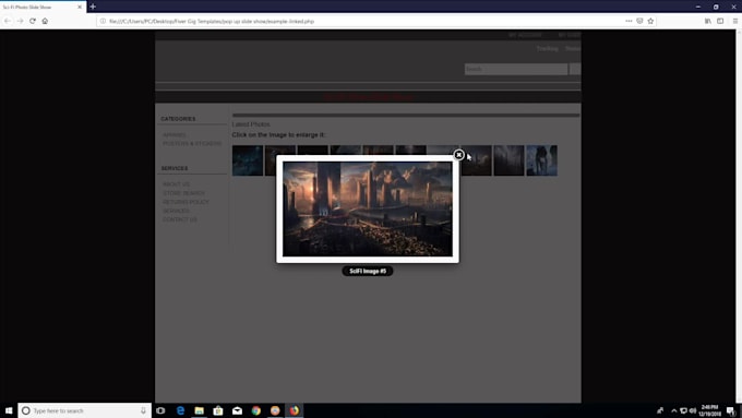 Program a pop up slide show for your webpage by Audio_video | Fiverr