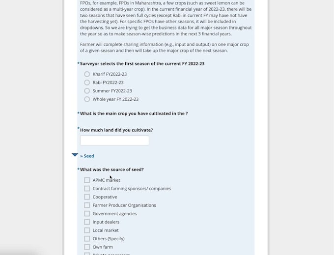 Create survey forms for odk and kobotoolbox by Meatanu | Fiverr