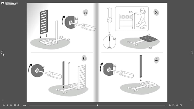 Create step by step assembly instructions for furniture by Rahadani ...