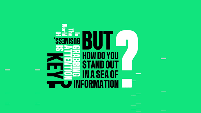 Create custom kinetic typography animated videos by Imezdesign | Fiverr