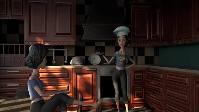 3d cartoon character modeling and texturing by Surendra_sankar | Fiverr