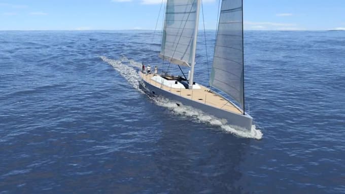 3d yacht animation 3d boat animation 3d ship animation 3d product ...