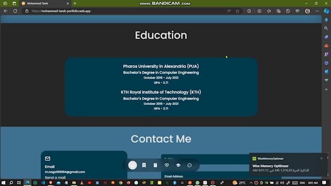 Build a personal portfolio website with react js by Mohammednaga | Fiverr