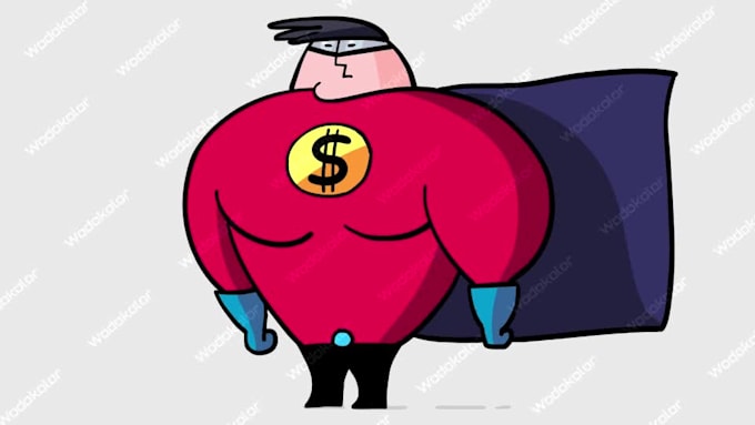 Make animation of customized superhero character transformation with ...