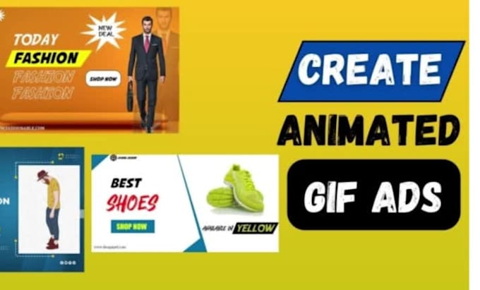 Design gif animated banner and animated gif ads by Abdulhaseeb609 | Fiverr