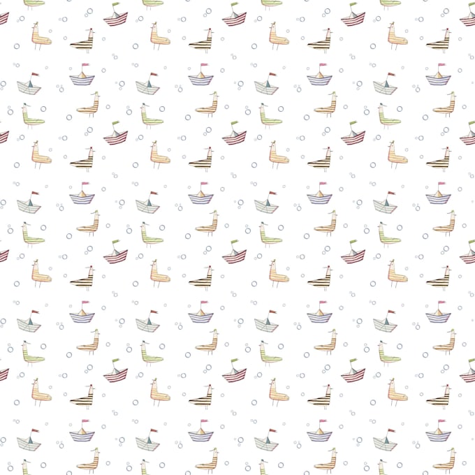 Crate seamless pattern for kids product by Selindrawnots | Fiverr