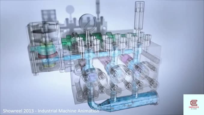 Create realistic 3d industrial, 3d technical animation by Empress_3d ...