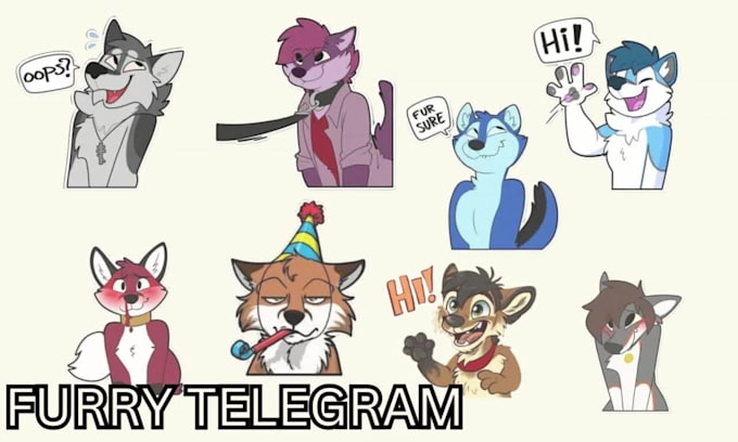 Create furry telegram sticker animated sticker animated gif sticker by ...