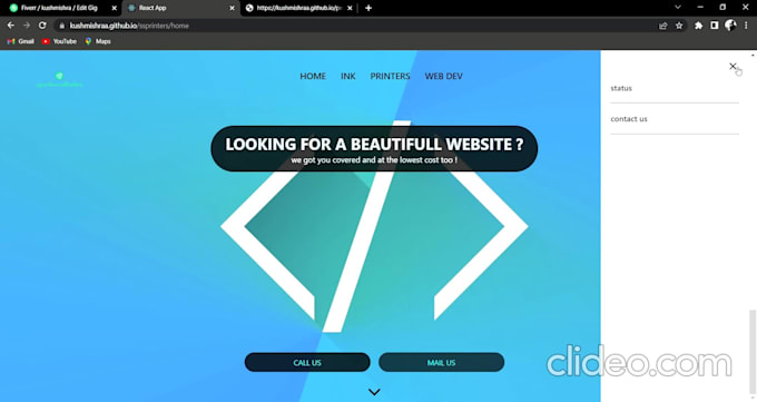 Create your website and a temporary hosting free by Kushmishra | Fiverr