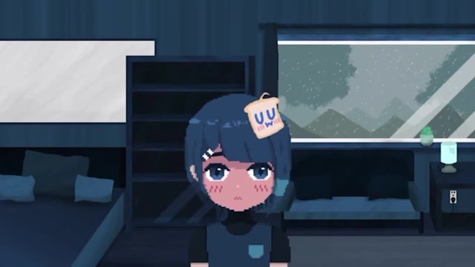 Make a pixel vtuber model and pixel vtuber rigging for steaming