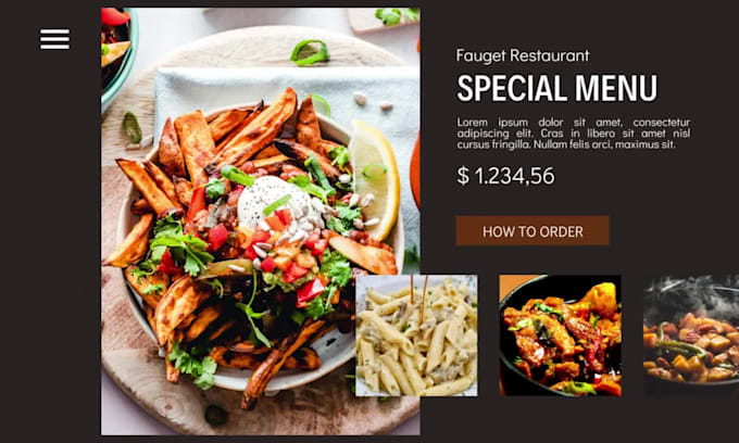 Design restaurant and food delivery website by Zaki_mian | Fiverr