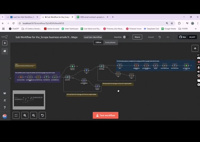 Make ai agent for business, any ai automation, n8n, make workflow, sales, seo by Ganeesh_kumar ...