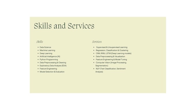 Do data science, deep learning and machine learning projects by Yaqub_aly | Fiverr